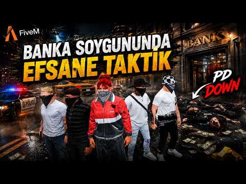 BANKA SOYGUNUNDA EFSANE TAKTİK YAPTIK ! DEVLET ŞAŞKINA DÖNDÜ (GTA 5 FIVEM ROLEPLAY)