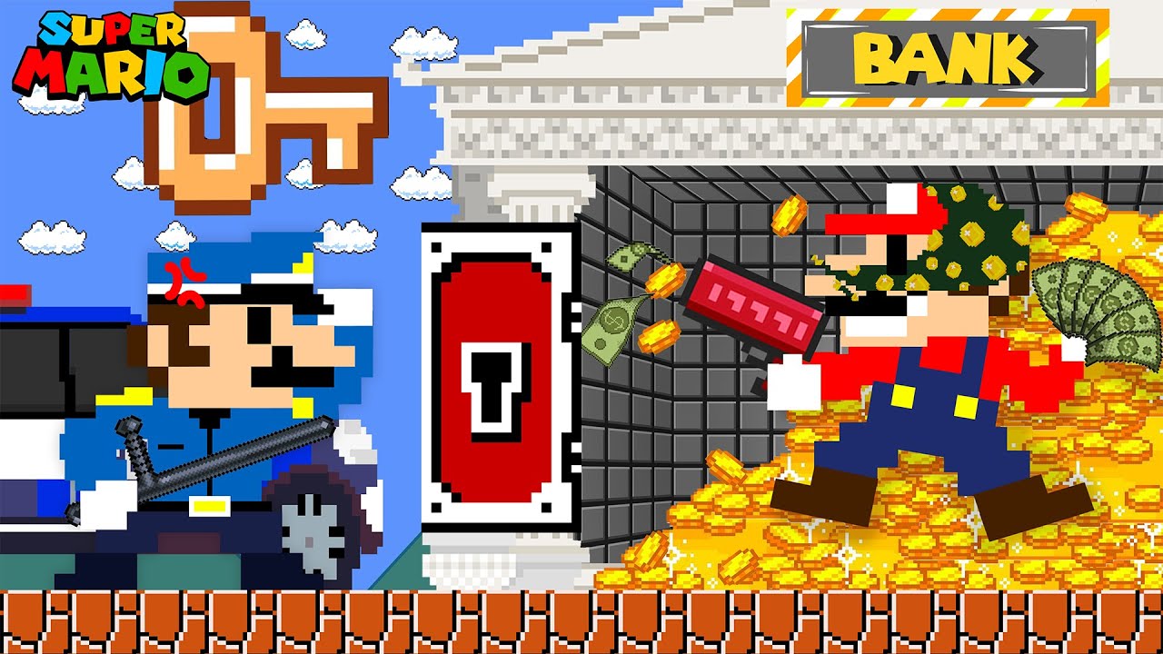 Mario se convierte en ladrón, la fuga de la policía y el final ...