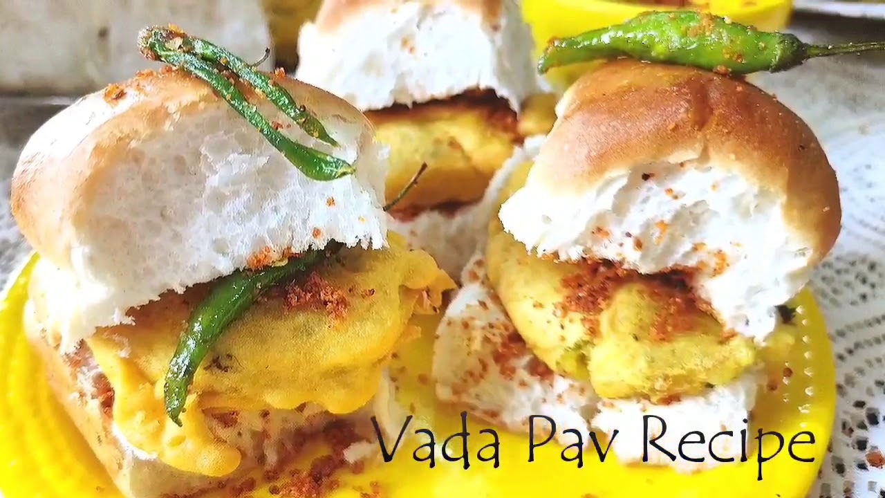 Vada Pav Recipe | बटाटा वडा पाव | Wada Pav | चौपाटी स्टाइल वडा पाव ...