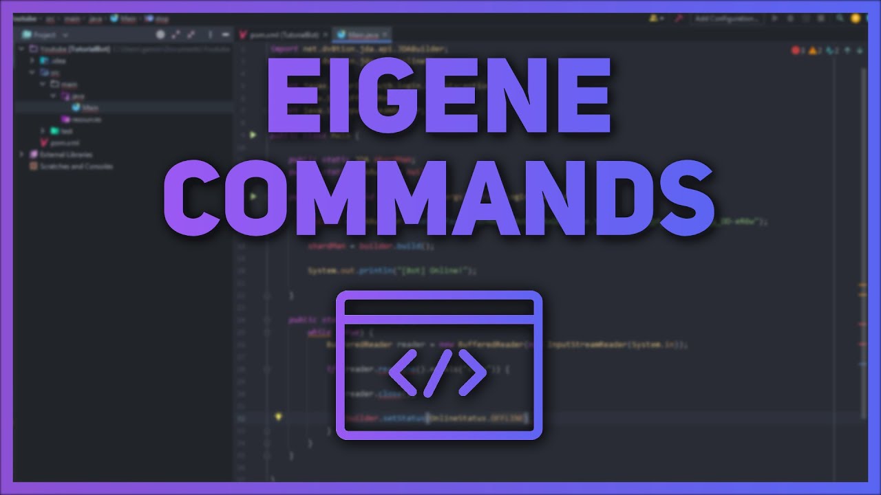 DISCORD COMMANDS programmieren Tutorial - YouTube