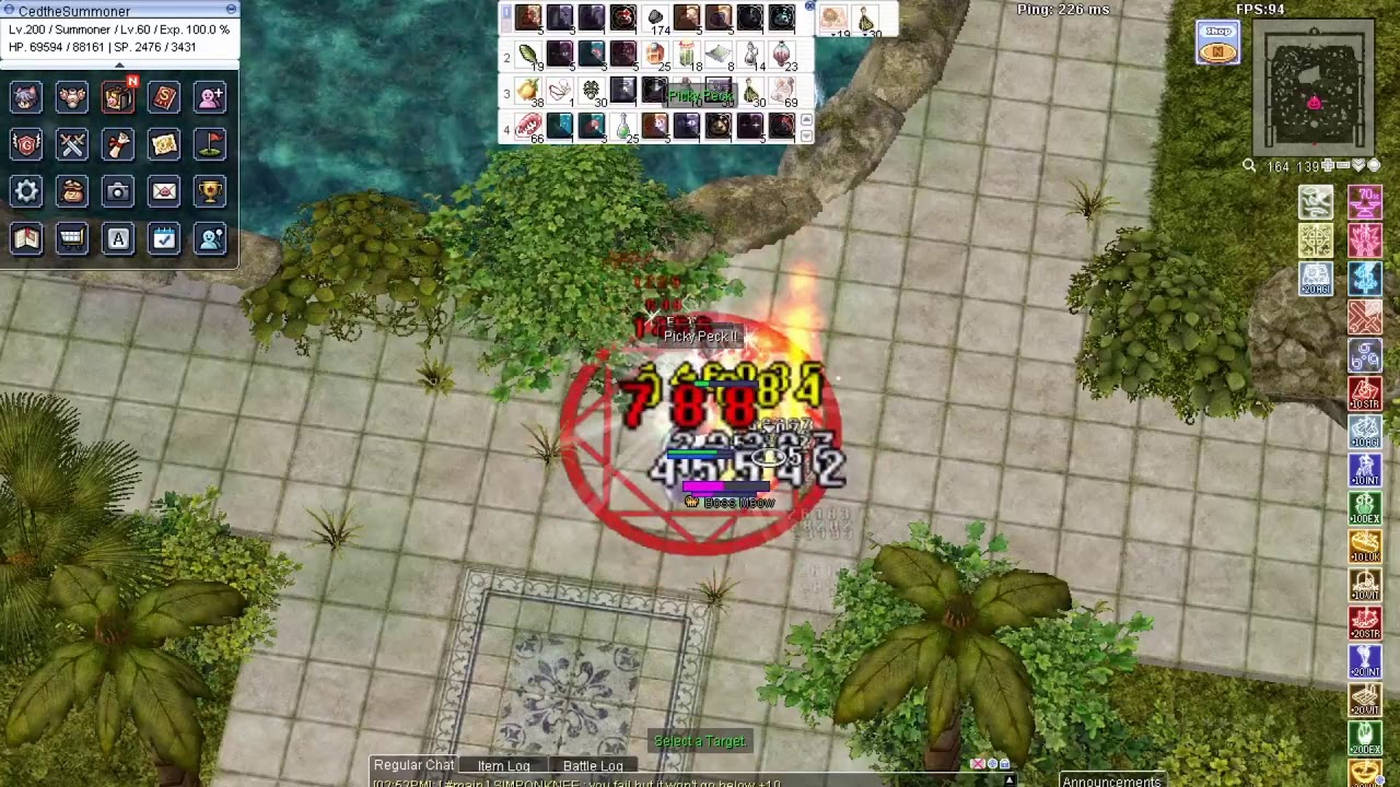 NovaRO - Doram Vs Field Spawned Boss Meow MVP - YouTube