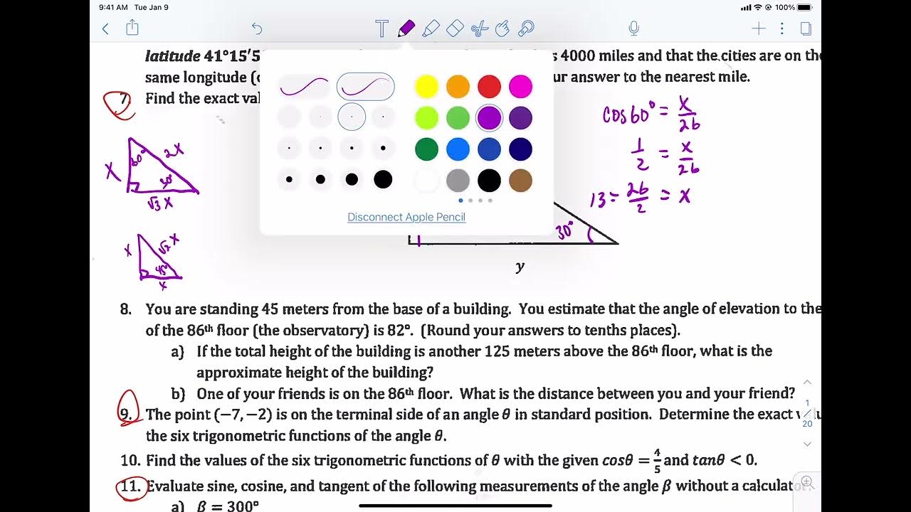 Prepare for your College Trigonometry Final Exam Part 1 - YouTube