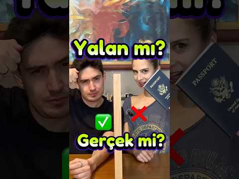 Yalan mı Gerçek mi? 😈 TARAK vs PASAPORT | Tahmin Oyunu | Lara mı? Kaan mı? #shorts