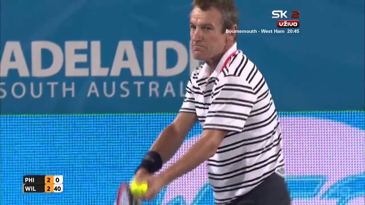 Mark Philippoussis vs Mats Wilander FULL MATCH HD World Tennis ...