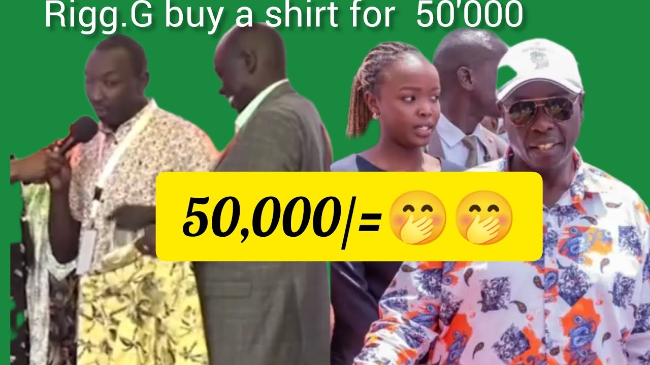 Rigathi Gachangua buy a shirt for 50,000/= - YouTube