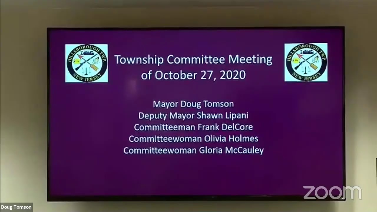 2020 October 27 Township Committee Meeting, 7:30 PM - YouTube