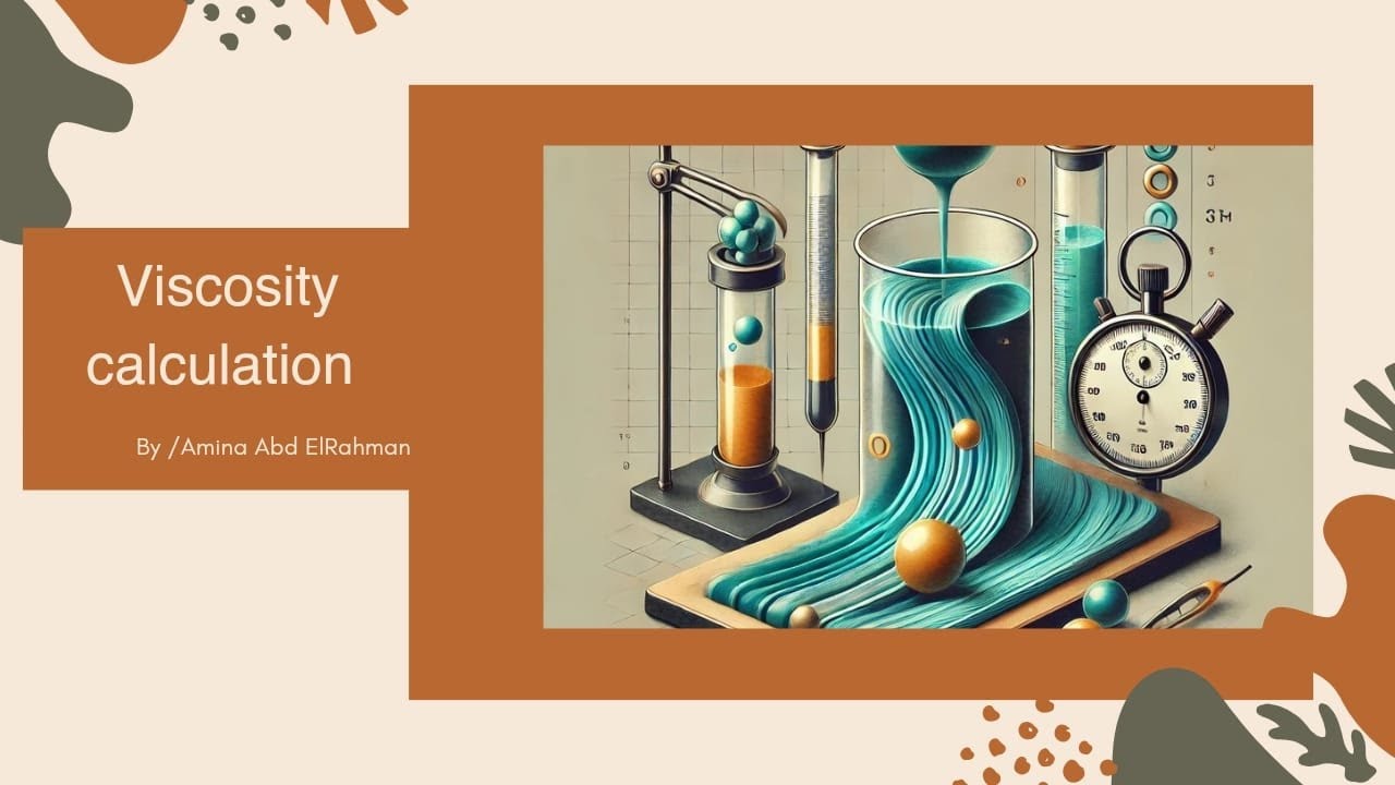 Viscosity calculation. ((4)) Bio physics lap. شرح التجربه + الرسم ...