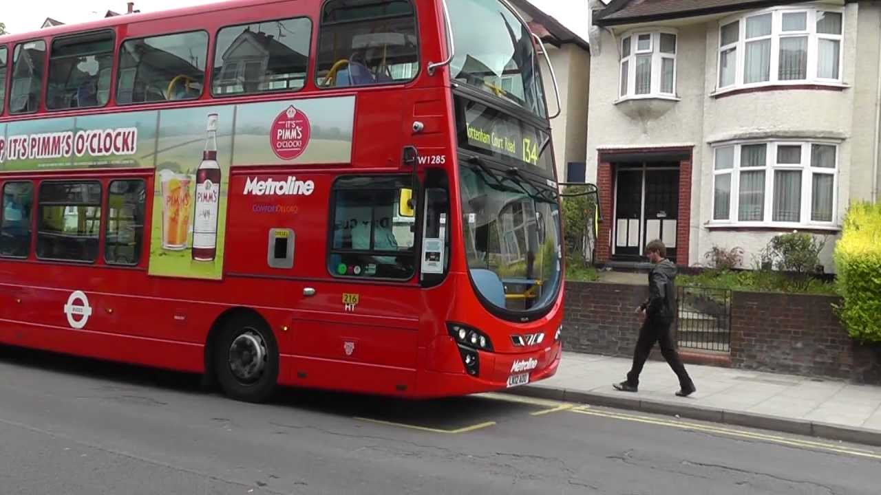 Metroline buses on route 134 in Muswell Hill 1st Sept 2012 - YouTube