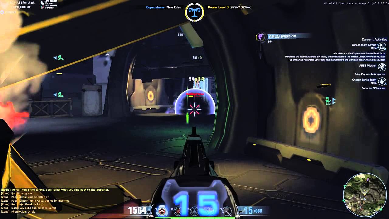 Ares mission near Copacabana in Firefall leveling up Assault Firecat ...