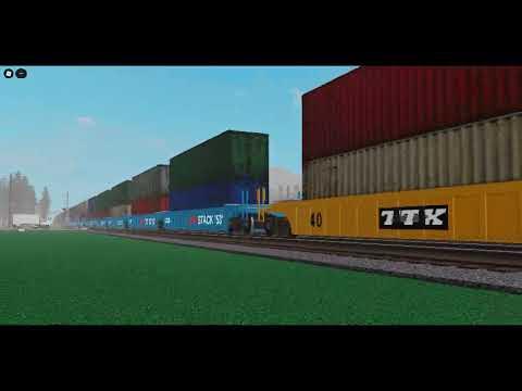 ROBLOX Railfanning at Folkston, GA S49E42: CSX Stack Train - YouTube