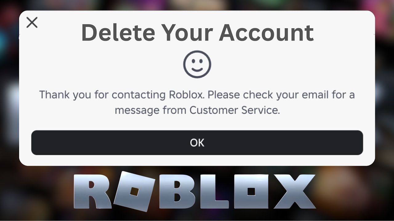 How to Delete Roblox Account Permanently 2025 (Full Guide) - YouTube