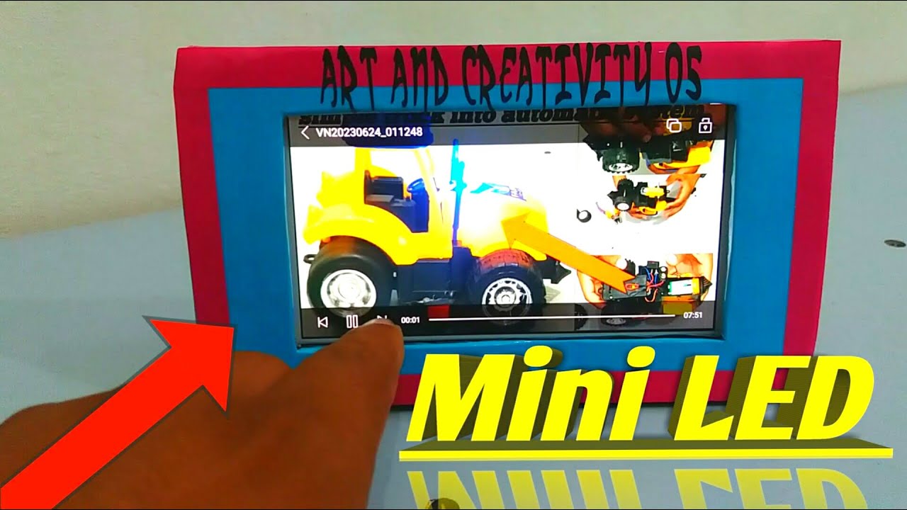 Mini led tv | diy cardboard led tv making at home | Art and creativity ...