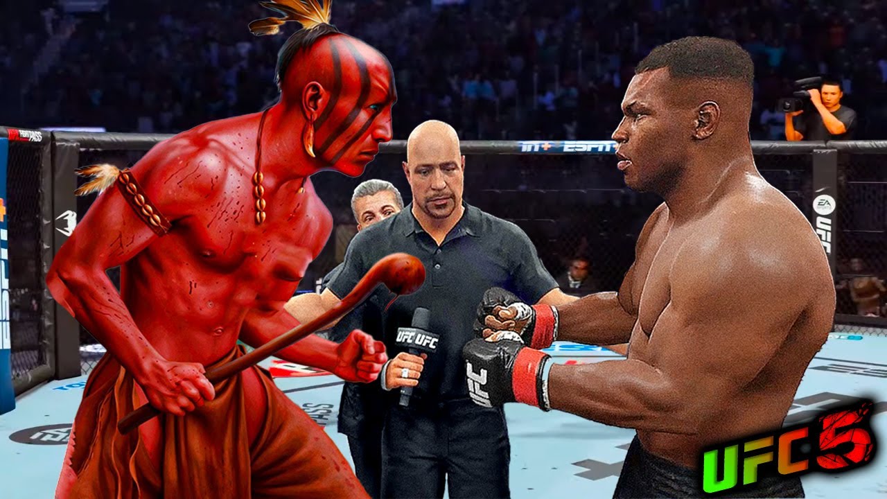 Mike Tyson vs. Red Indian Fighter (EA sports UFC 5) - YouTube