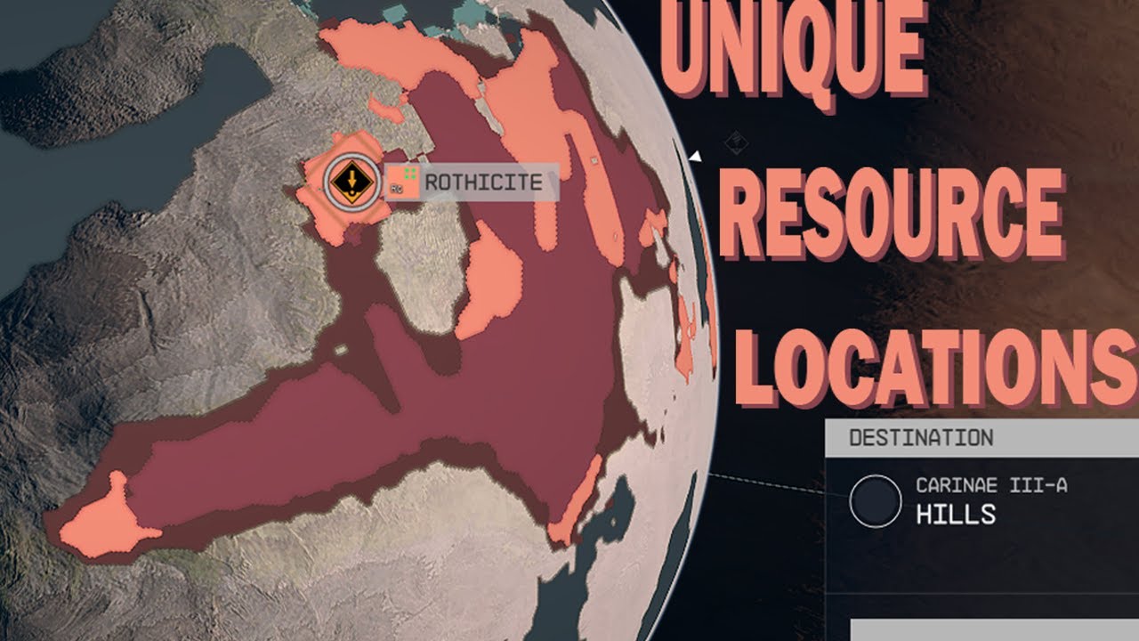 Unique resource locations, Starfield - YouTube