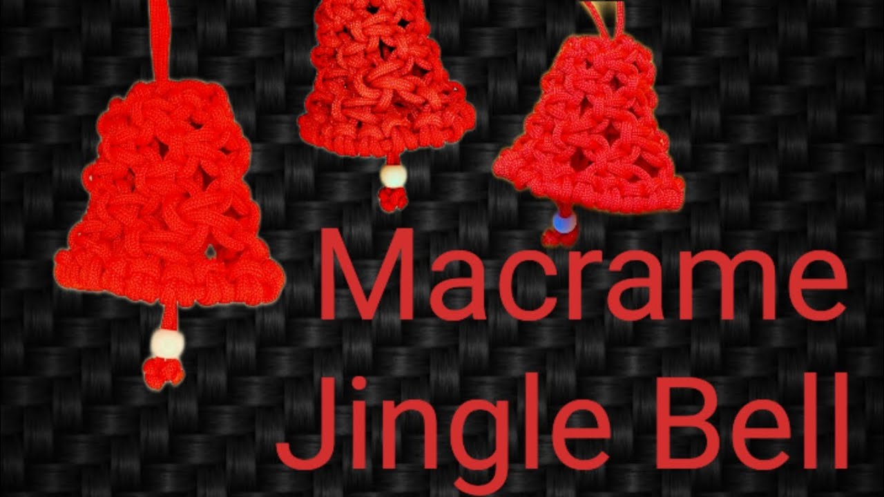 Macrame Jingle Bell | DIY Macrame Bell Without Ring | #Macrame #jinglebells #macramebells # ...
