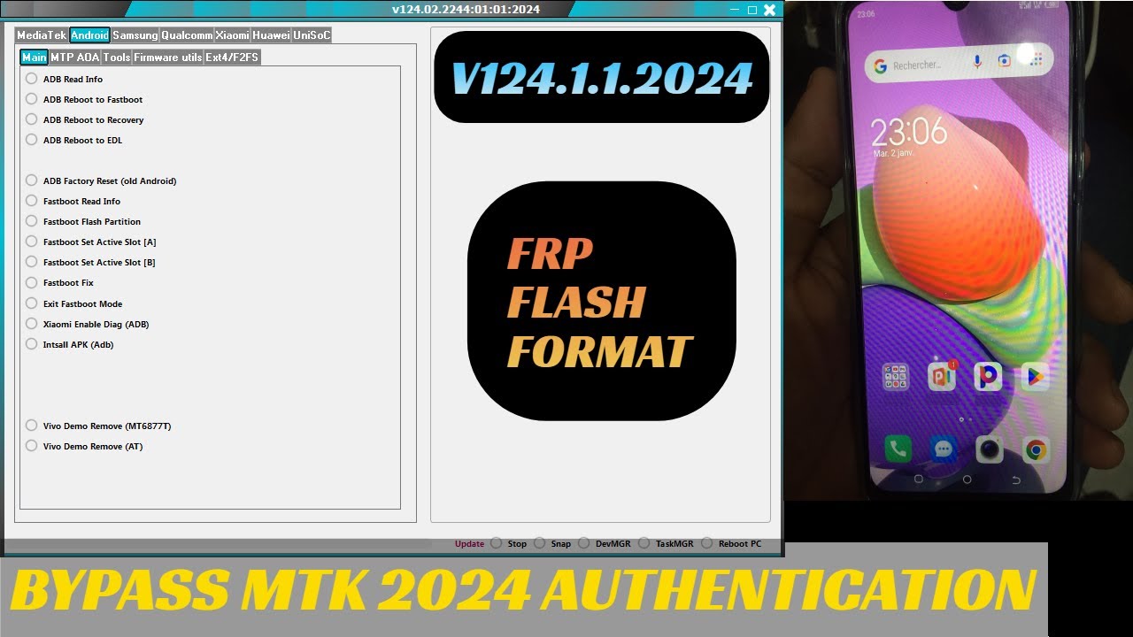 MTK Auth Bypass Tool V124.2024 | MI Unlock tool | xiaomi huawei oppo ...