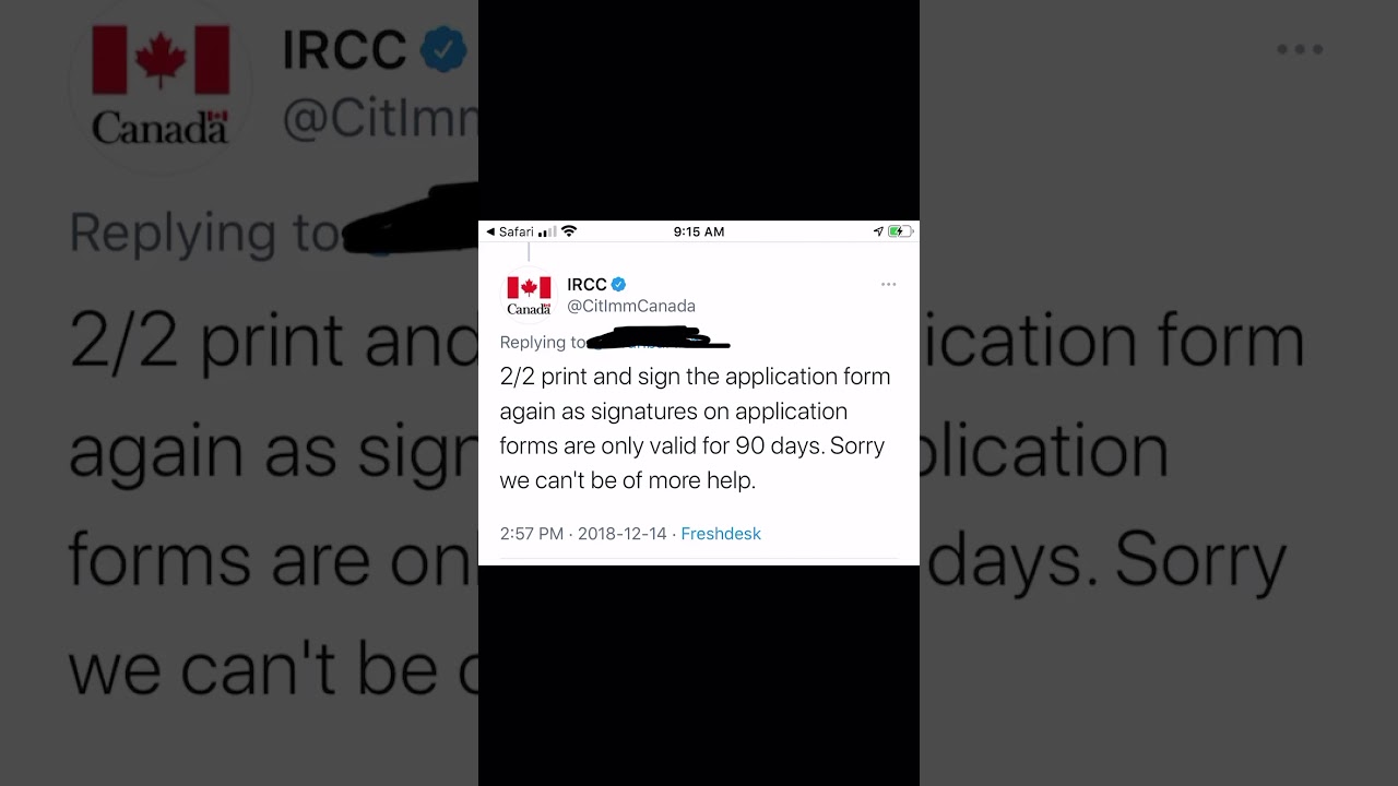 Validity Of A Signature On IRCC FORMS - YouTube