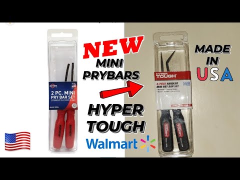 NEW Hyper Tough mini prybars from WalMart. made in USA lets check them ...