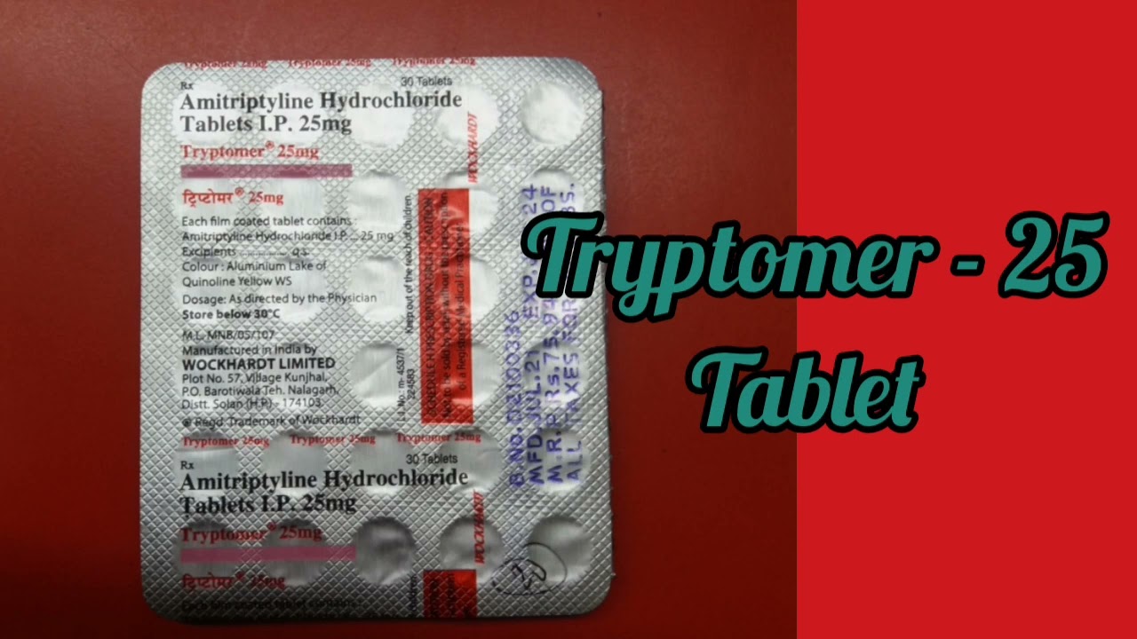 Amitriptyline Tablet: ( Tryptomer 10 mg, 25 mg ) Uses,Dose,Side Effects ...