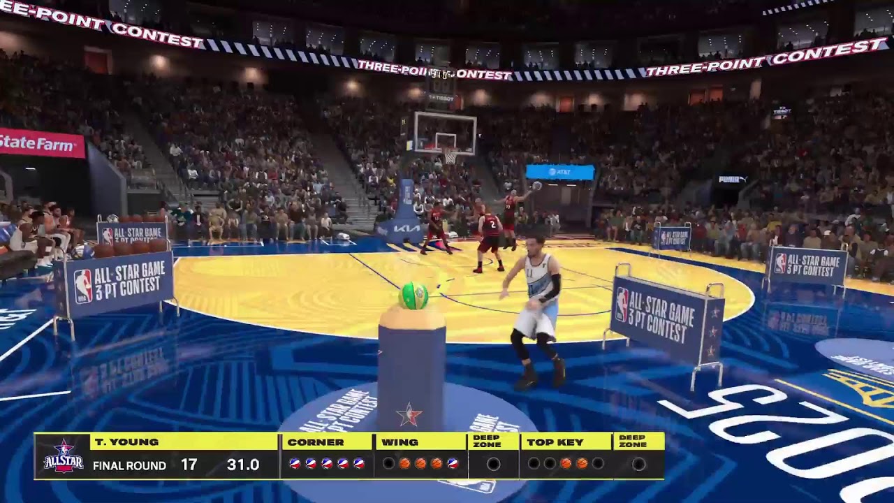 NBA 2k 25 Spurs franchise all star weekend 3pt Contest - YouTube