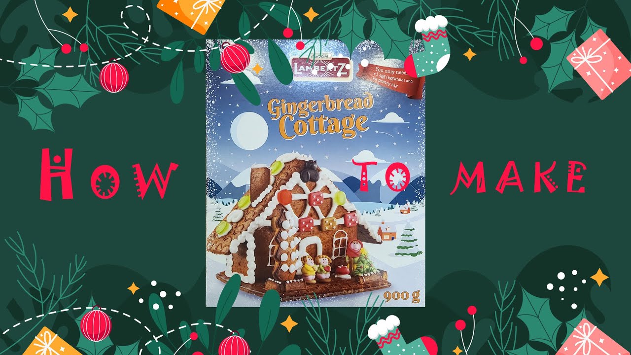 How to make a gingerbread cottage Lambertz / Tutorial - YouTube
