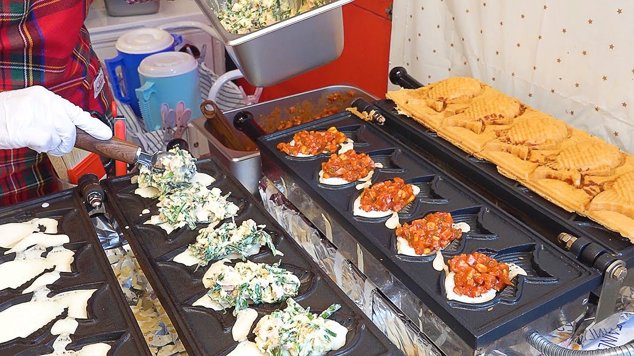 Red Bean BOMB! Fantastic Fish-shaped Bread Making Process - Korean ...