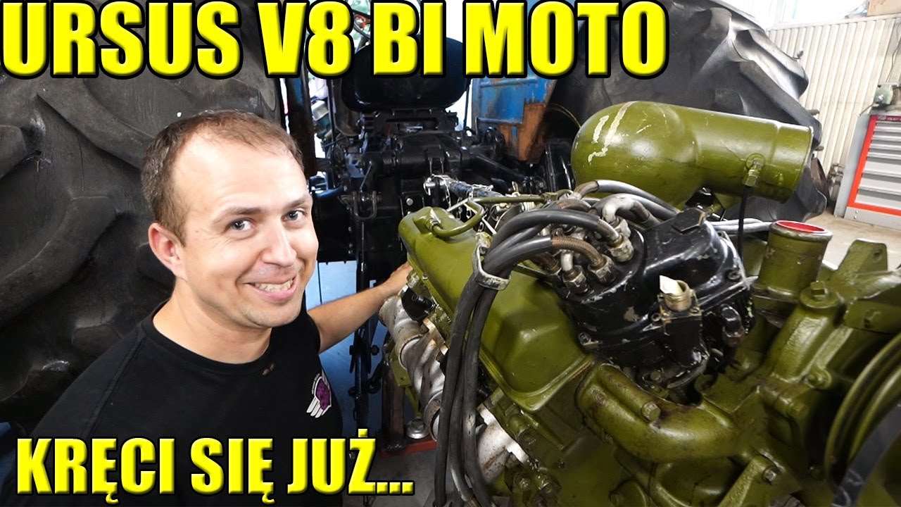 URSUS V8 BI-MOTO, MONTAŻ SILNIKA I POMIARY KOMPRESJI ORAZ CIŚNIENIA ...