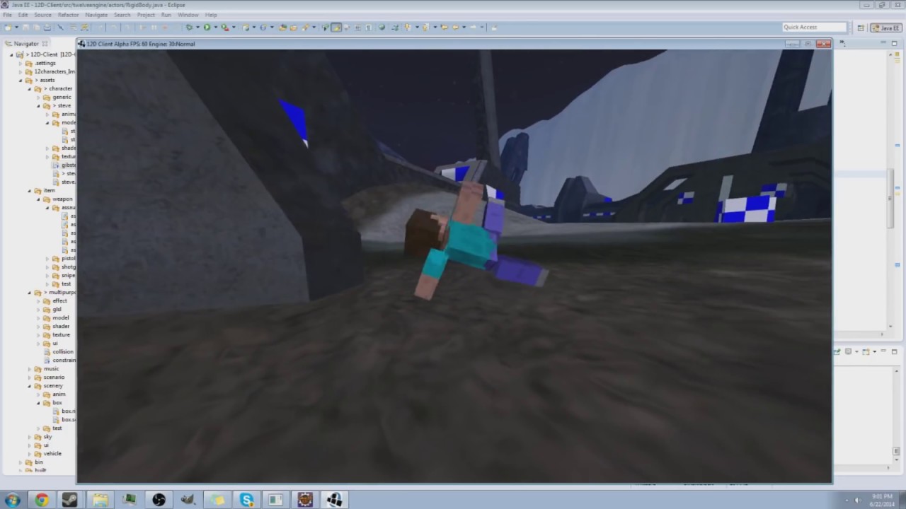 12D Engine Dev - Ragdoll Physics "Working as Intended" - YouTube