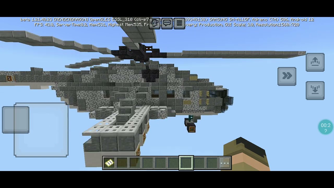 Minecraft MIL MI 8/MIL MI 17 Gunship armed Transport - YouTube