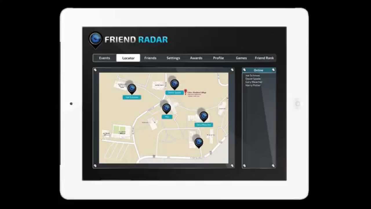 Friend Radar App - YouTube