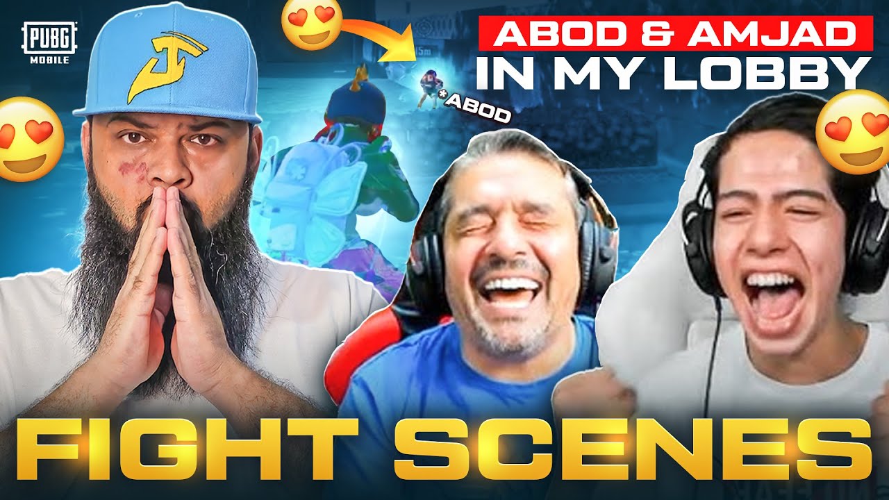 Abod & Amjad @ABOD-AMJAD in my Lobby Fight Scenes 😍 PUBG Mobile - YouTube
