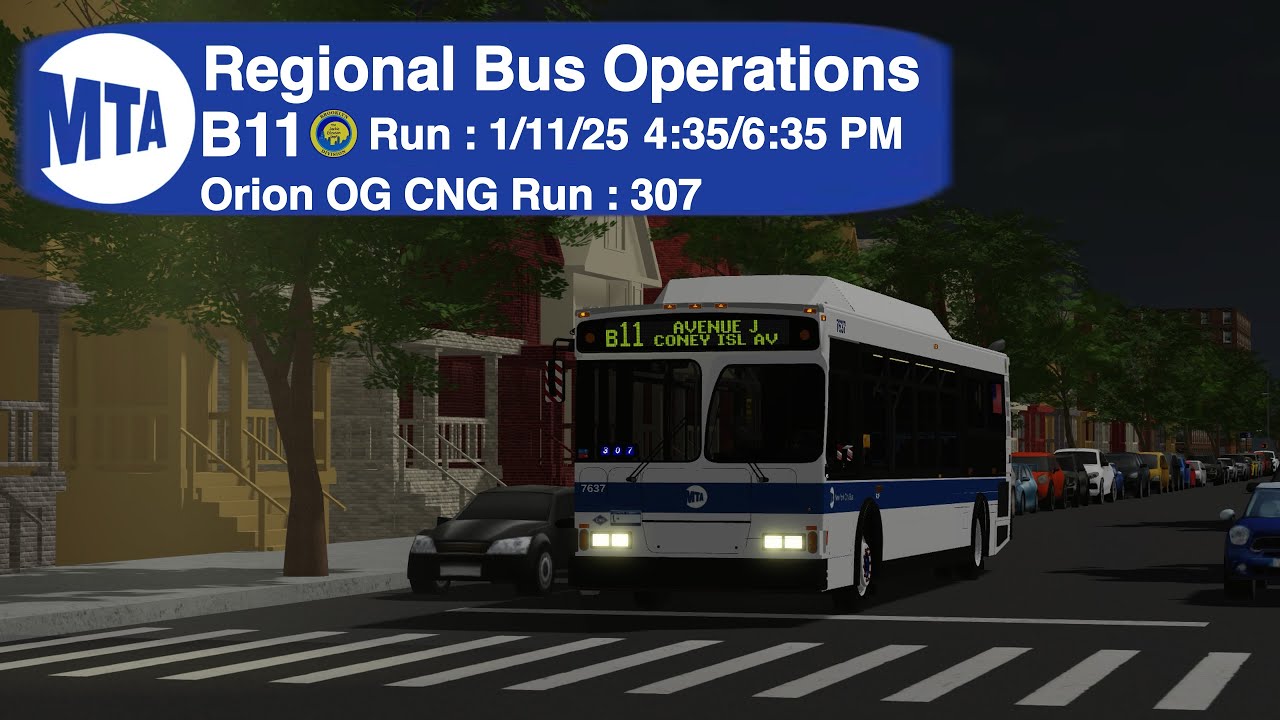ROBLOX | MTA Regional Bus Operations (MTARBO) - B11 LCL JG Run on a ...