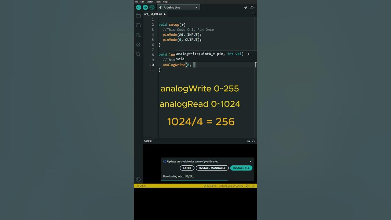 Analogread Function Beginner 08 Arduinoforbeginners Arduinosoftware Arduinotutorial Youtube