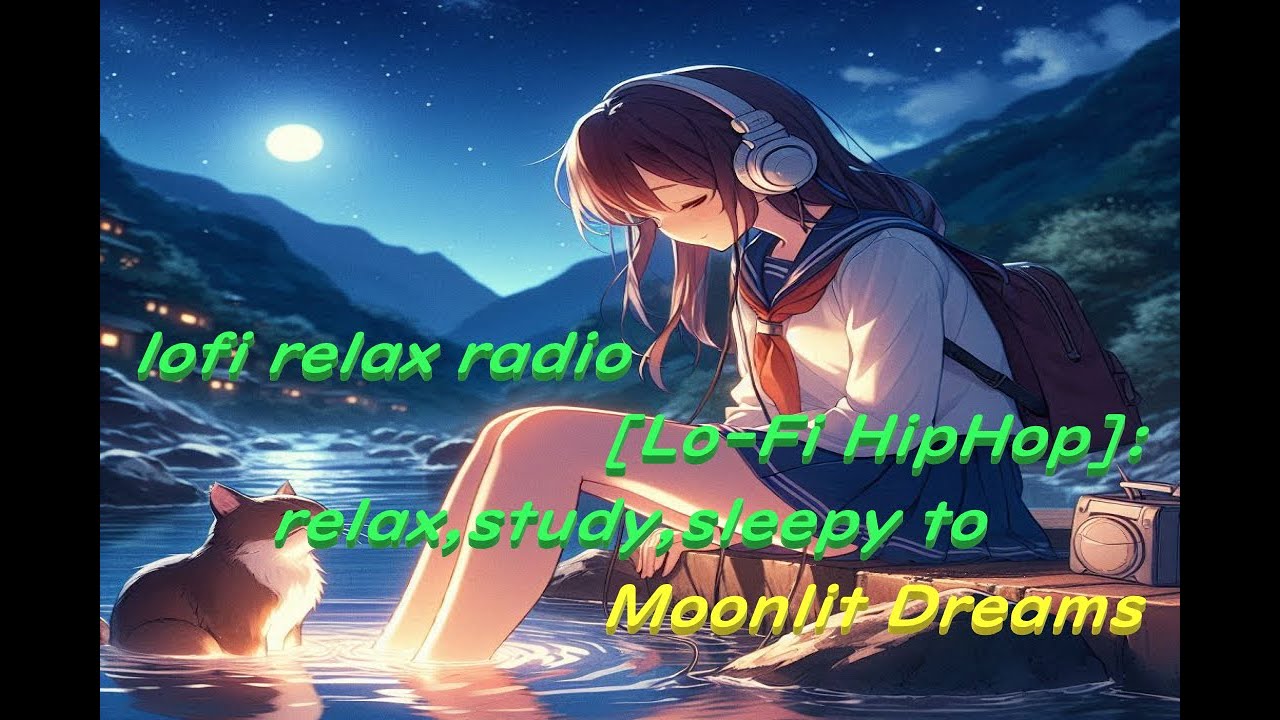 lofi relax radio[Lo-Fi HipHop]: relax,study,sleepy to Moonlit Dreams - YouTube