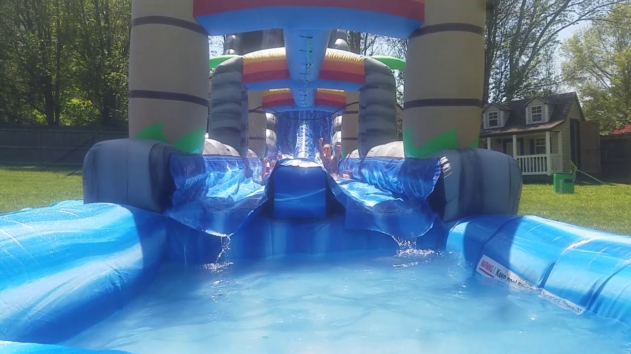 27ft Roaring River Water Slide - YouTube