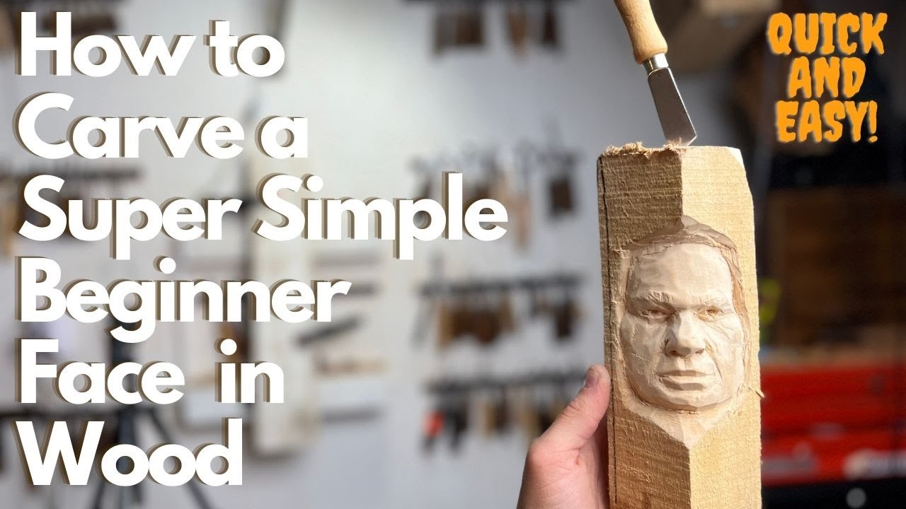 Super Easy Beginner Face Carving Lesson---Anyone Can Do It---"How to ...