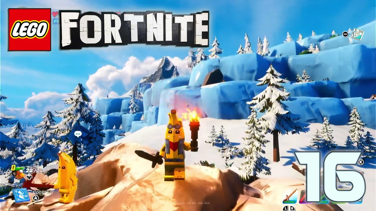 LEGO FORTNITE #16: AVENTURAS EN LA NIEVE CON BANANIN - YouTube