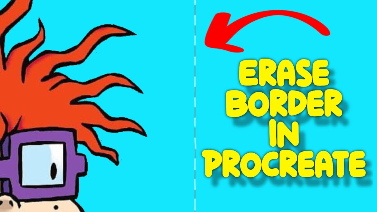 How to Remove Background and Outside Border in Procreate - YouTube