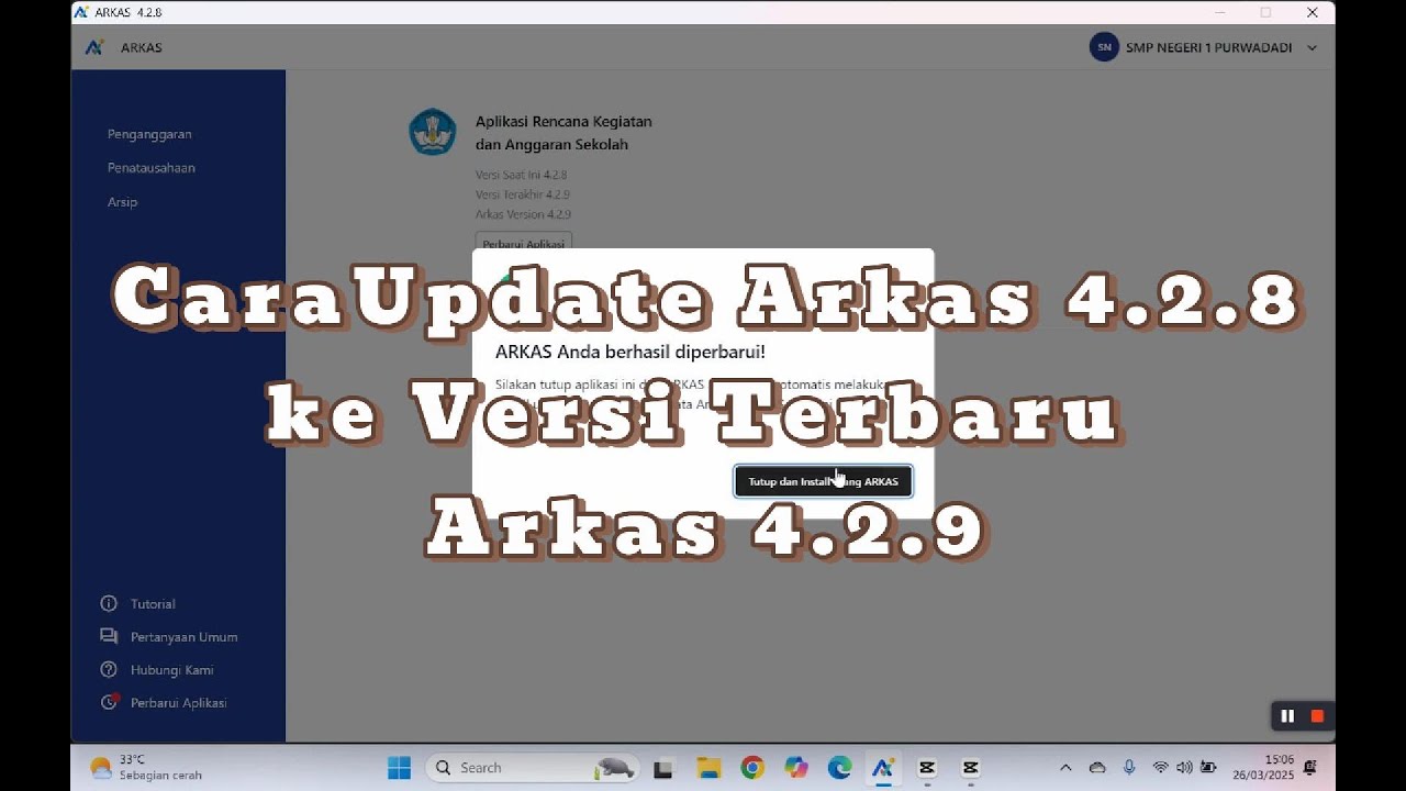 CARA UPDATE ARKAS 4 KE VERSI TERBARU ARKAS 4.2.9 - YouTube