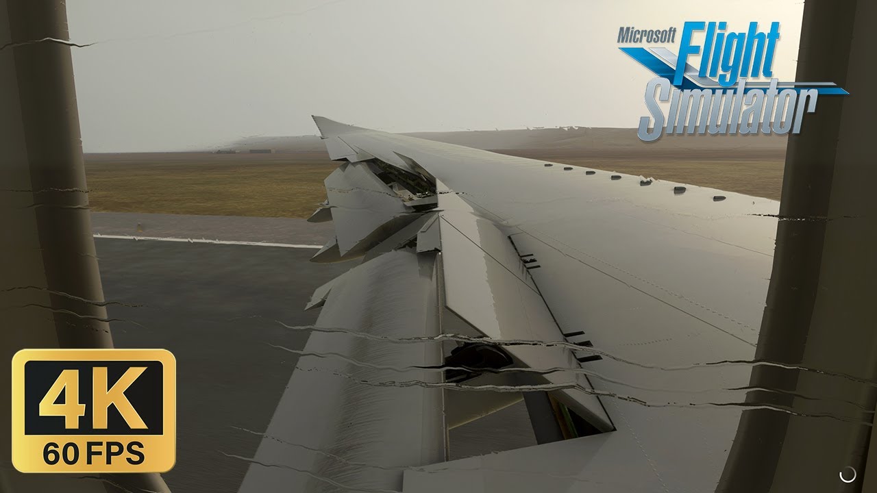 ZERO VISIBILITY AND FULL STORM - 4K HDR ULTRA REALISTIC - Flight ...