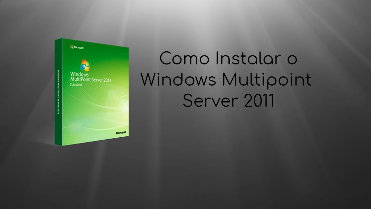 Como Instalar o Windows Multipoint Server 2011 - YouTube