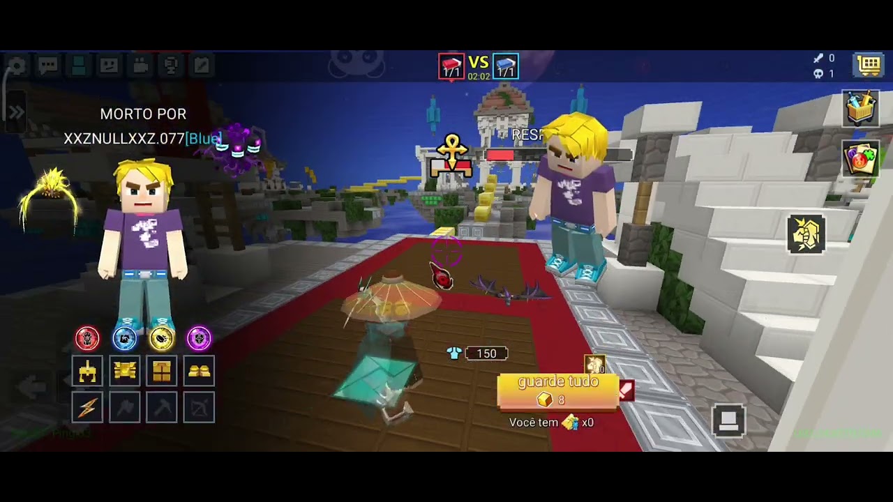X1 com o NULL😳 Sera que ele conseguiu ganhar de mim?... (Blockman go ...