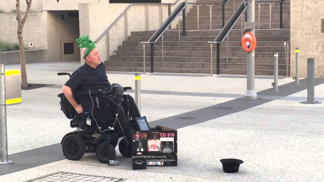 The Voice Australia's Tim McCallum busking - YouTube