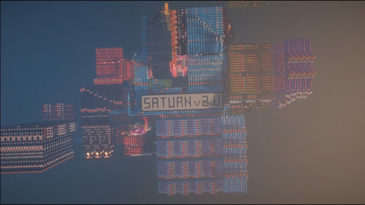 Saturn v2.0 - An 8-bit redstone CPU - YouTube