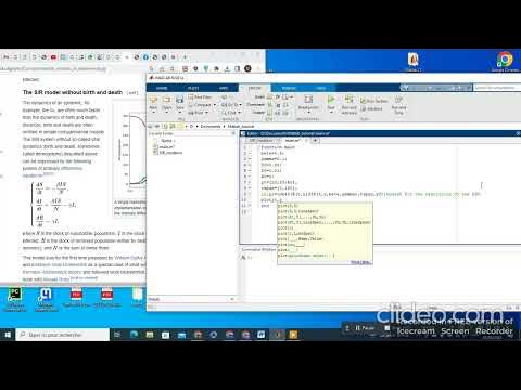 Matlab code of SIR model - YouTube
