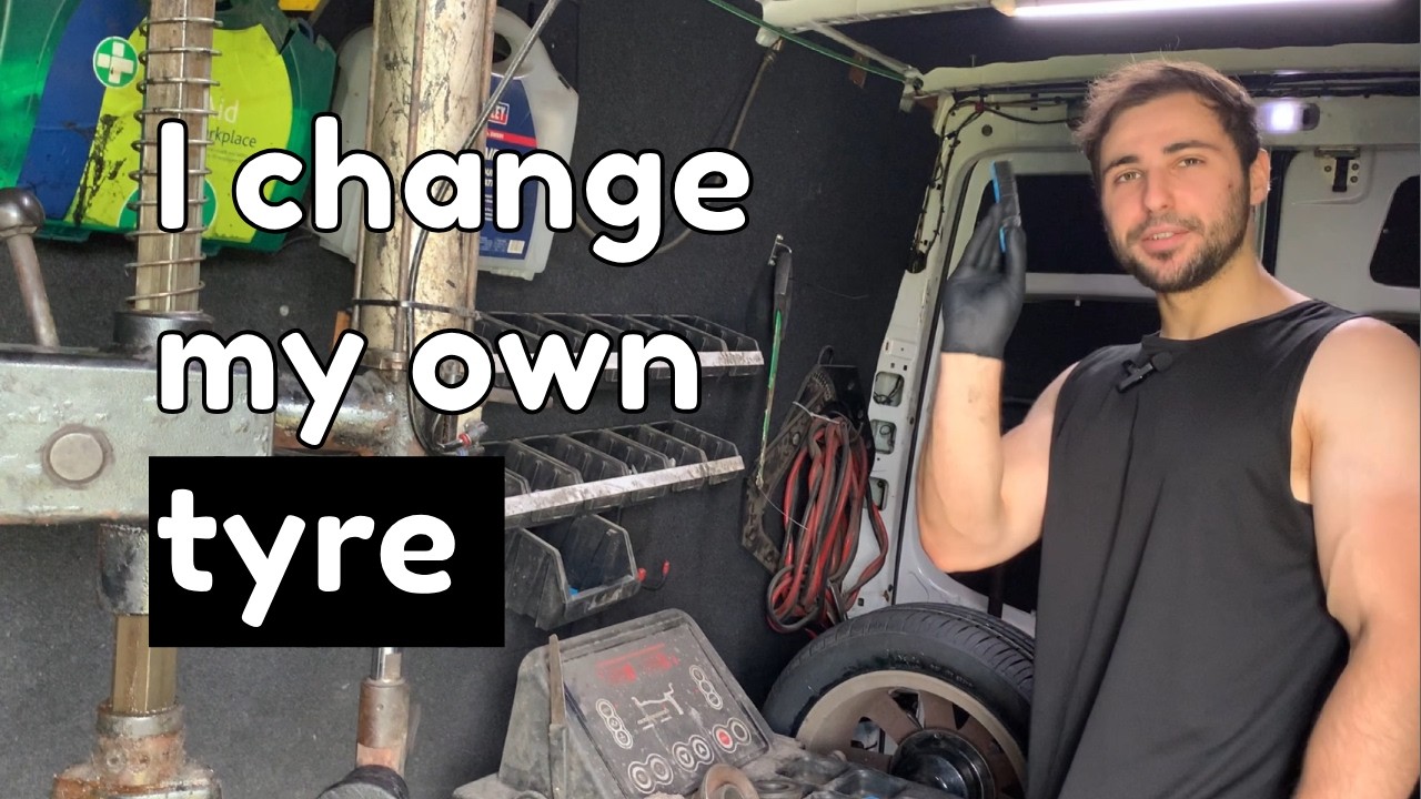 Professional Tyre Fitter helps me change a flat Tyre (How to change a ...
