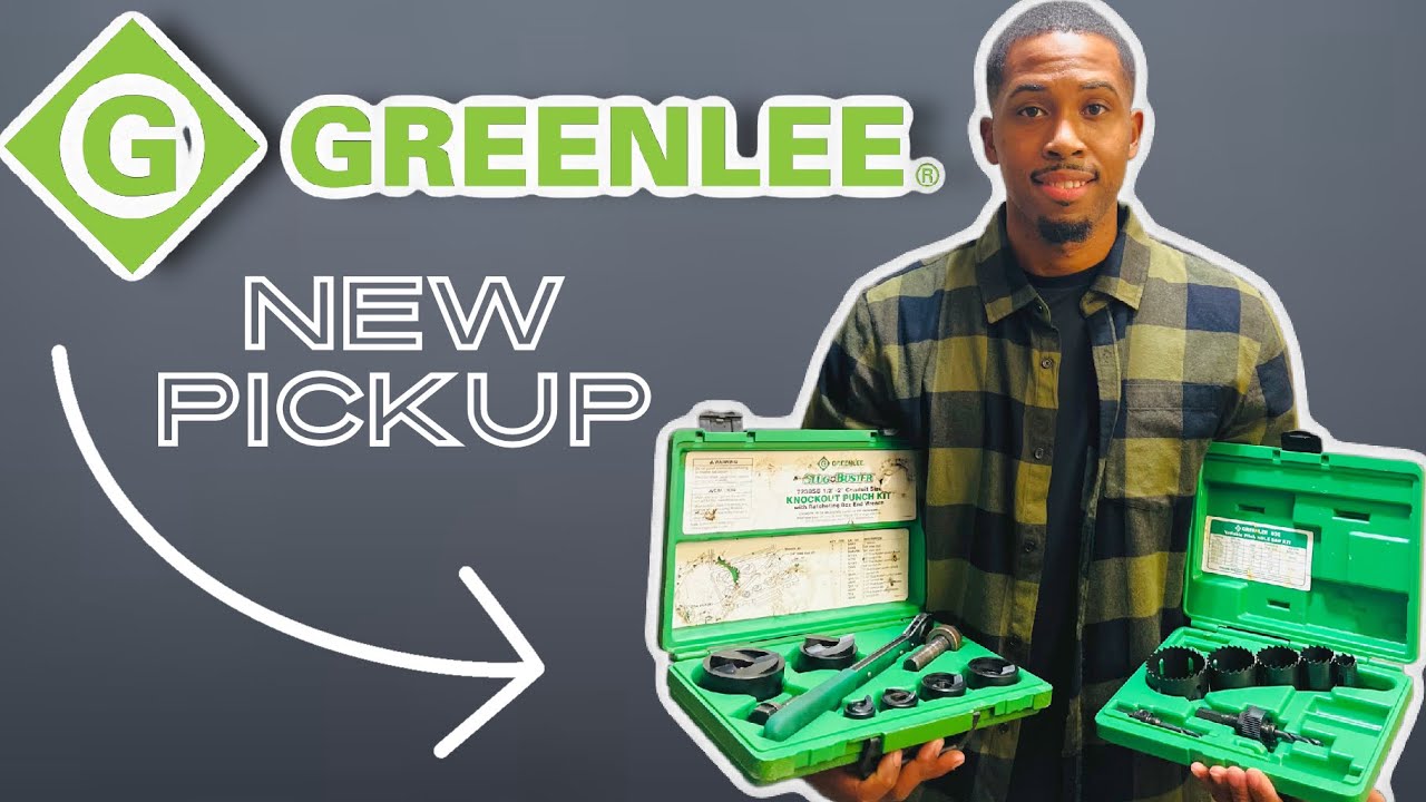 My First GREENLEE Knockout and Hole Saw Set As An Electrical Apprentice ...