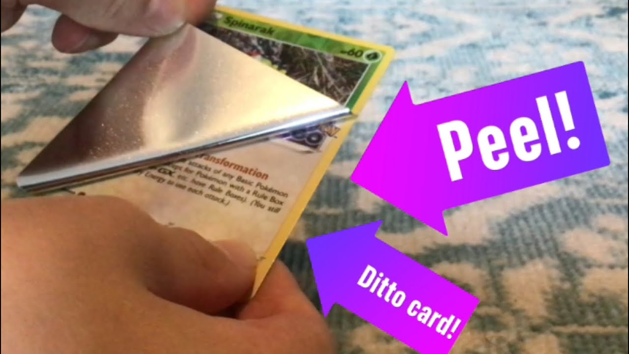 You can peel Pokémon cards! - YouTube