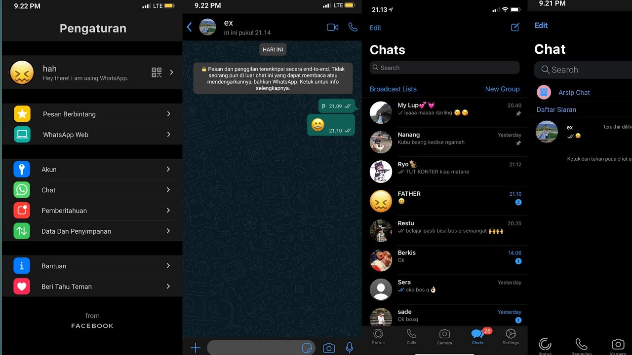 cara ubah tampilan WhatsApp Android seperti iPhone tanpa hapus wa utama ...