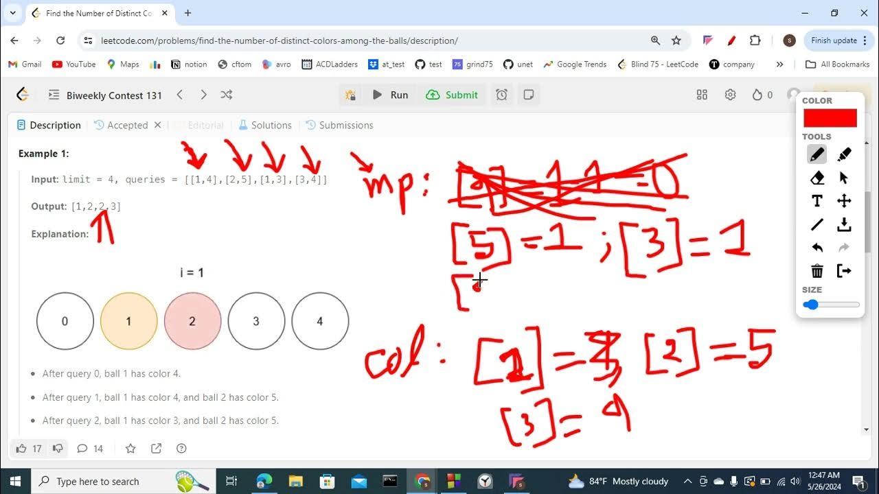 3160. Find the Number of Distinct Colors Among the Balls || Leetcode 3160 in C++ - YouTube